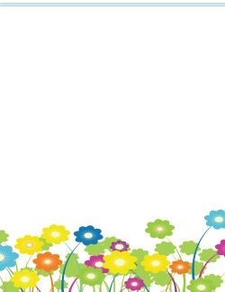 Free flower border template | Personal & commercial use