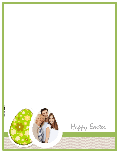 Free Easter Border - Customizable and Printable