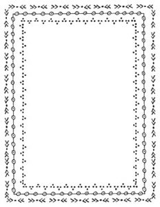 Free border doodle - customize online and then download or print