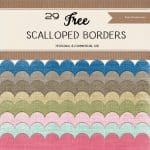 Scalloped Border Templates in Any Color | Free Download