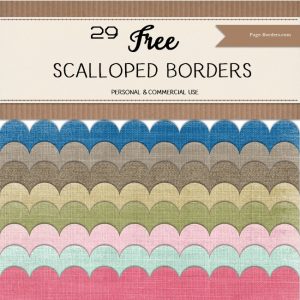 Scalloped Border Templates in Any Color | Free Download
