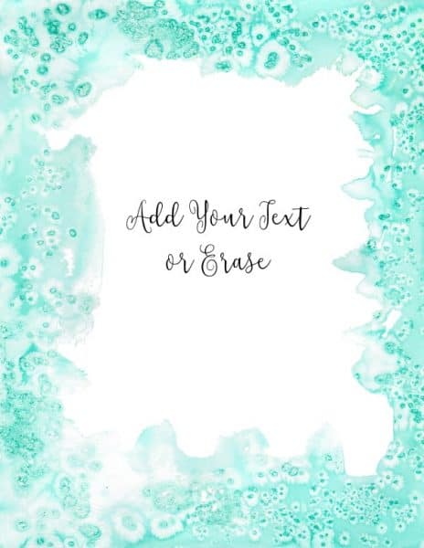 Free Watercolor Paper Borders | Customize, Download & Print
