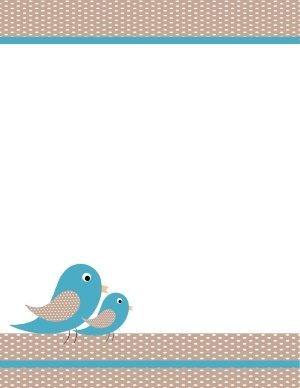 Free Printable Bird Border - Customize online then download