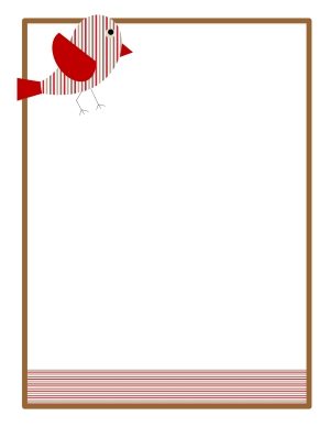 Free Printable Bird Border - Customize online then download