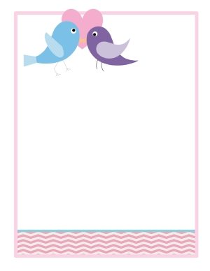 Free Printable Bird Border - Customize online then download