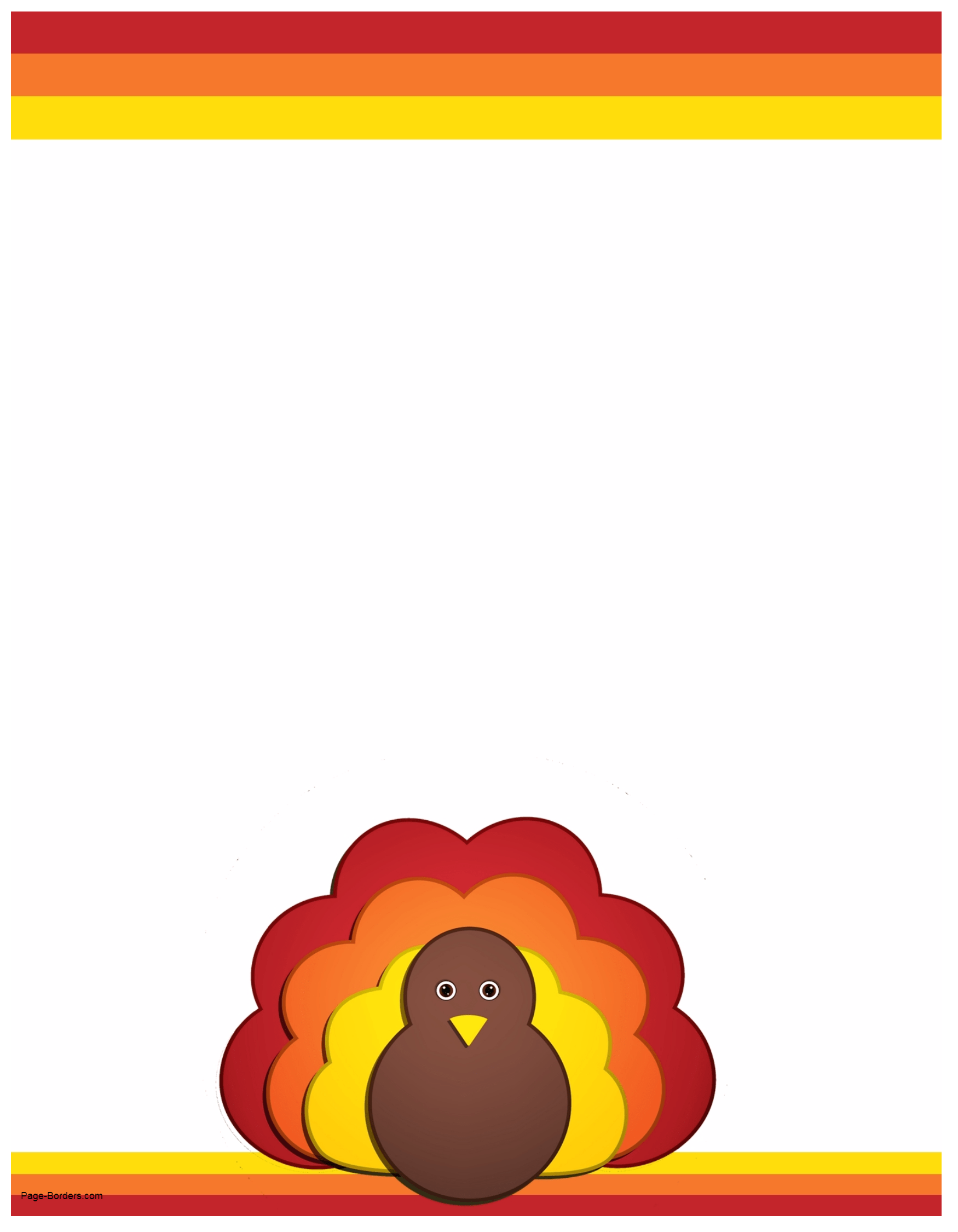 FREE Thanksgiving Border Printables | Many designs available