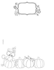 FREE Thanksgiving Border Printables | Many designs available